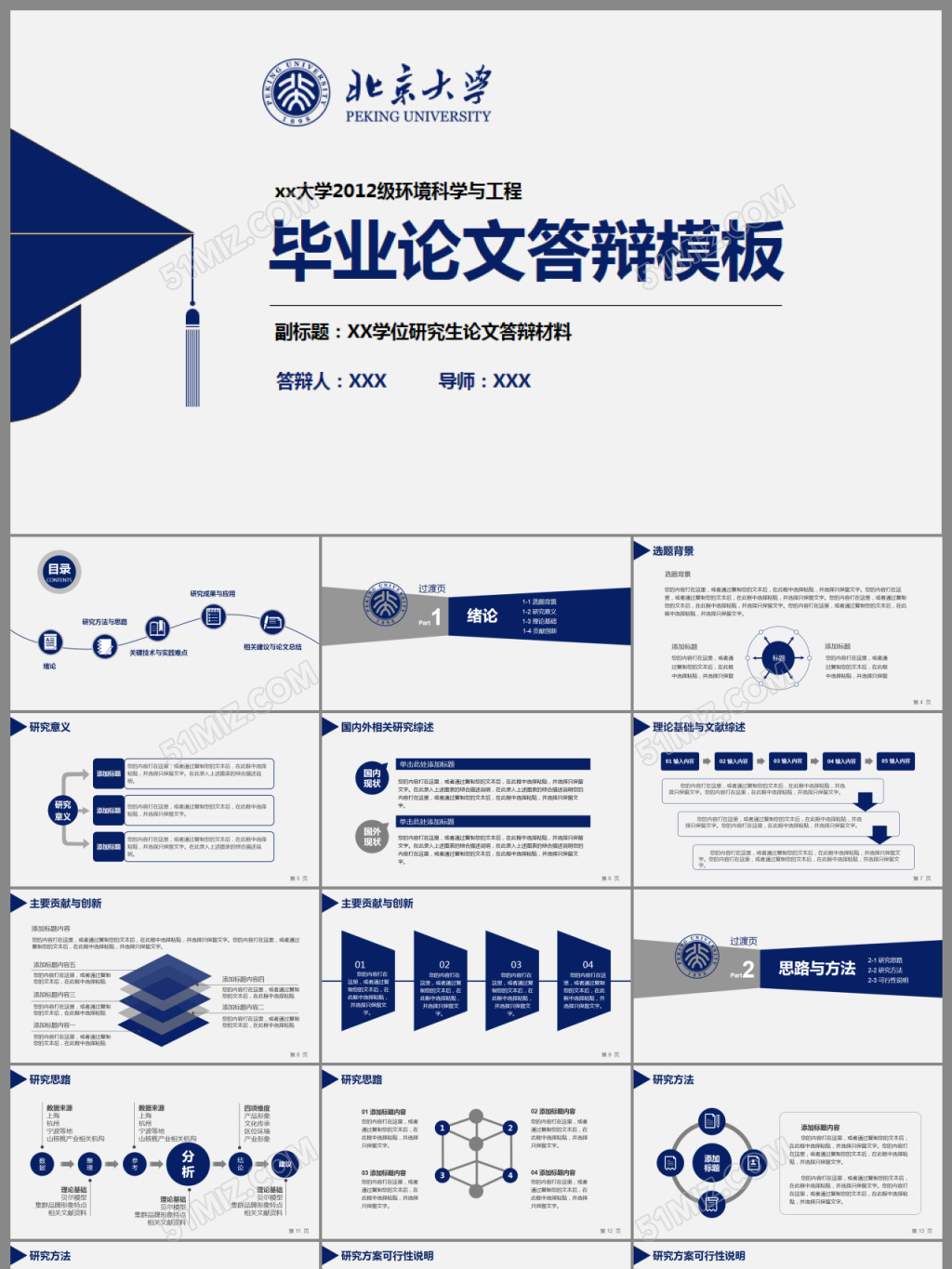 开题报告ppt模板下载 开题报告ppt模板大全 觅知网