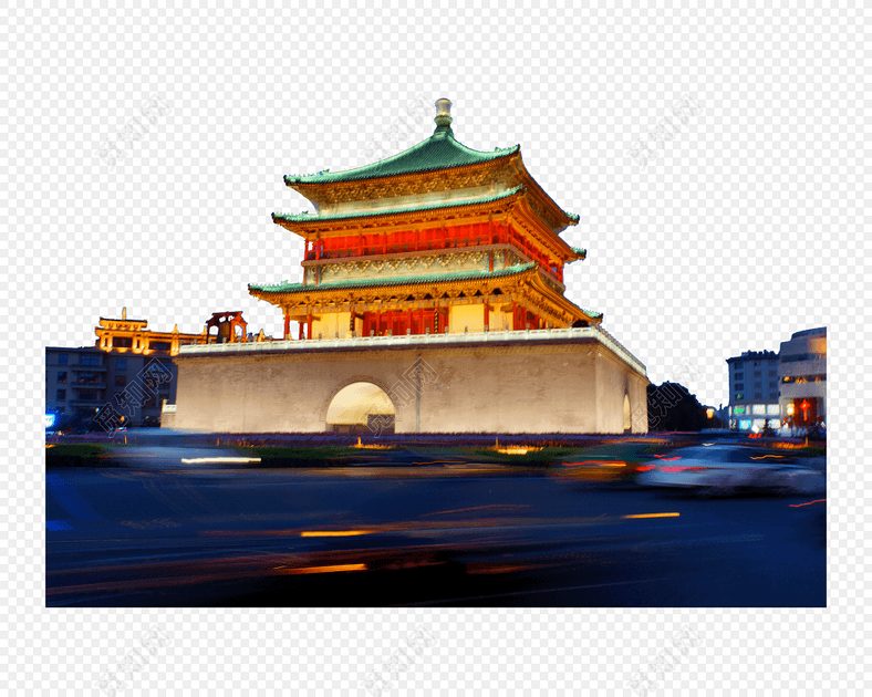 西安钟楼剖面图 西安钟楼建筑尺寸图 西安大雁塔剖面图 第2页 大山谷图库