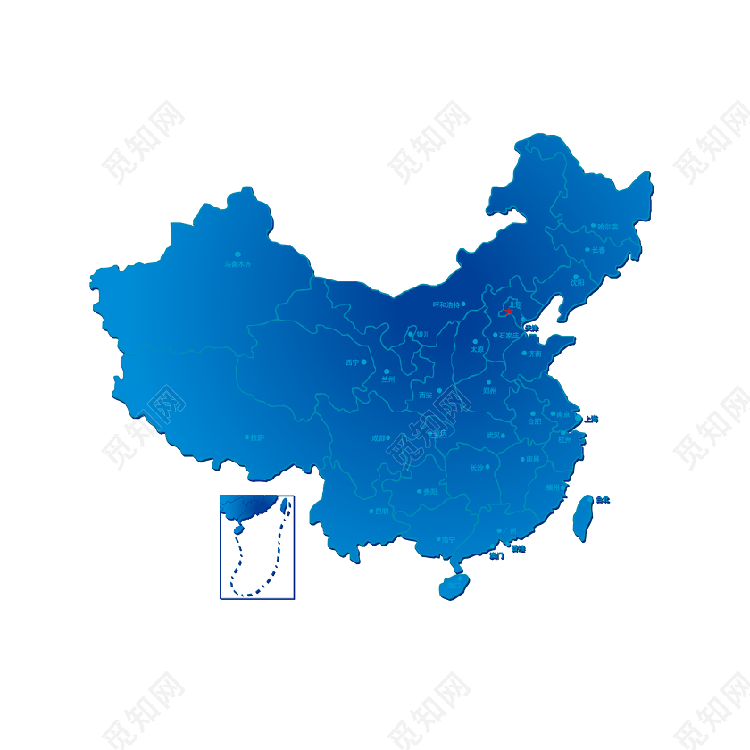 中国地图图片素材免费下载 觅知网