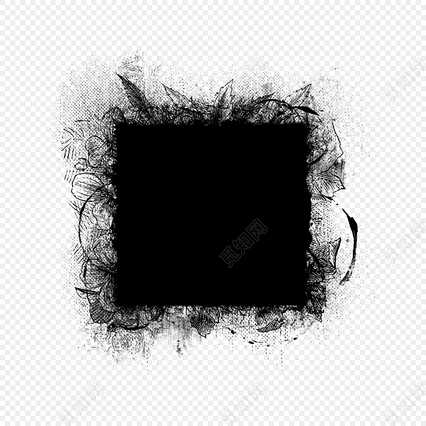 墨迹素材png 水墨素材png 墨迹素材 大山谷图库