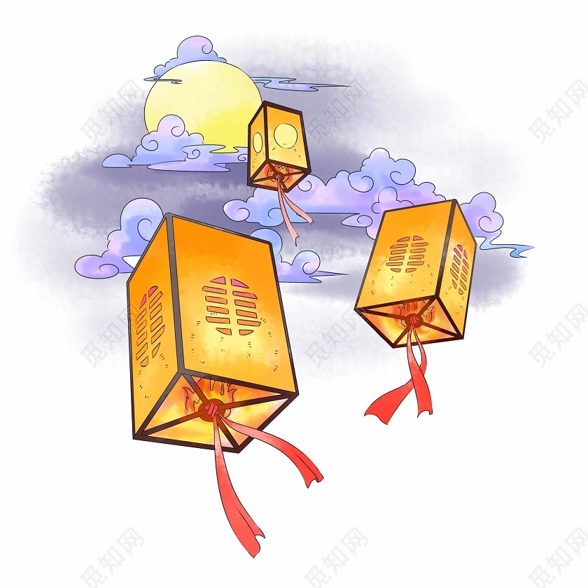 中秋节的孔明灯怎么画 中秋节嫦娥奔月怎么画 伤感说说吧