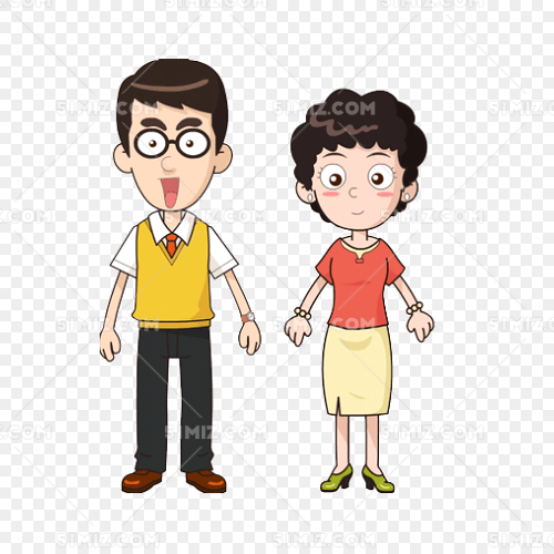 卡通人物爸爸妈妈图片素材免费下载 觅知网