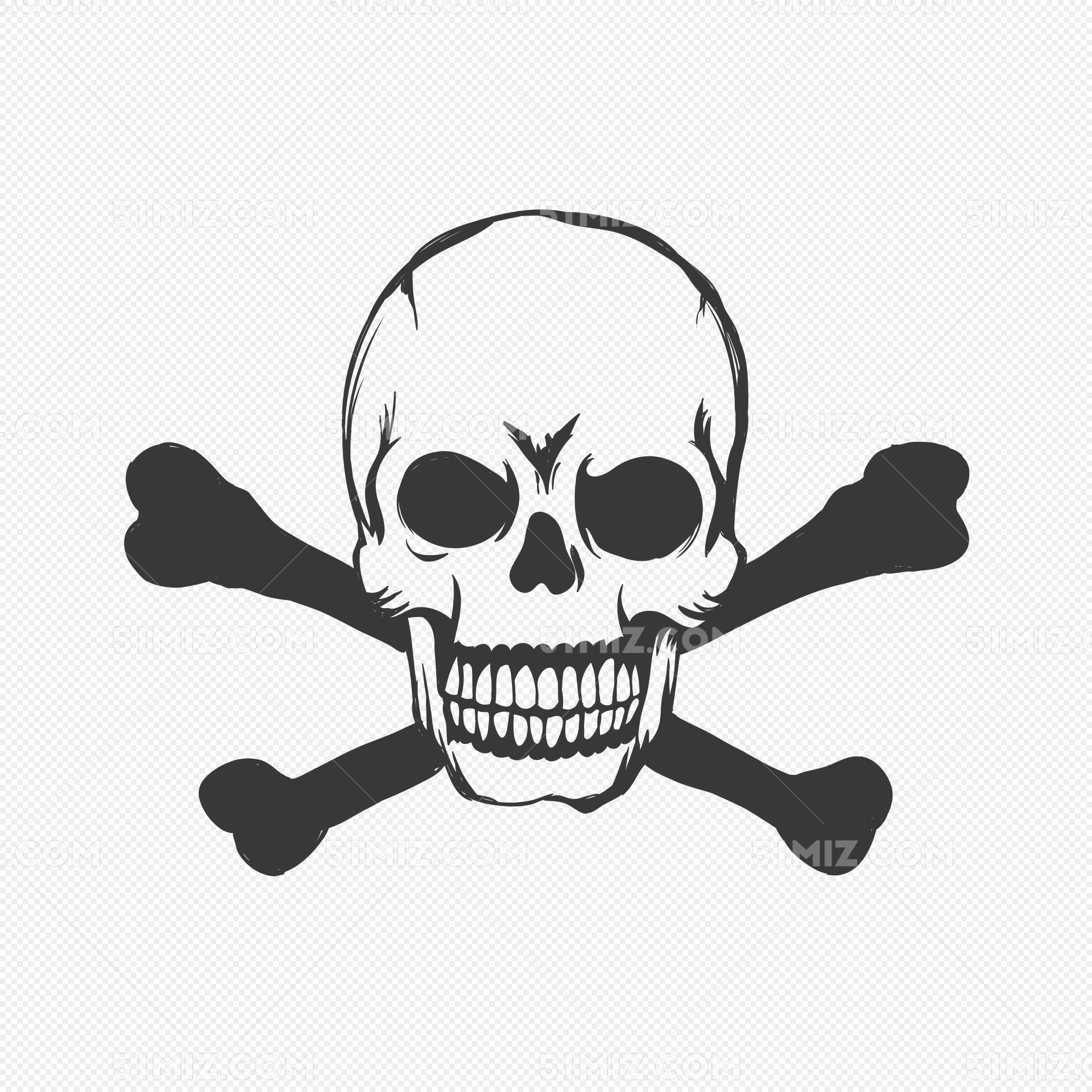 恐怖的骷颅头图片素材免费下载 觅知网
