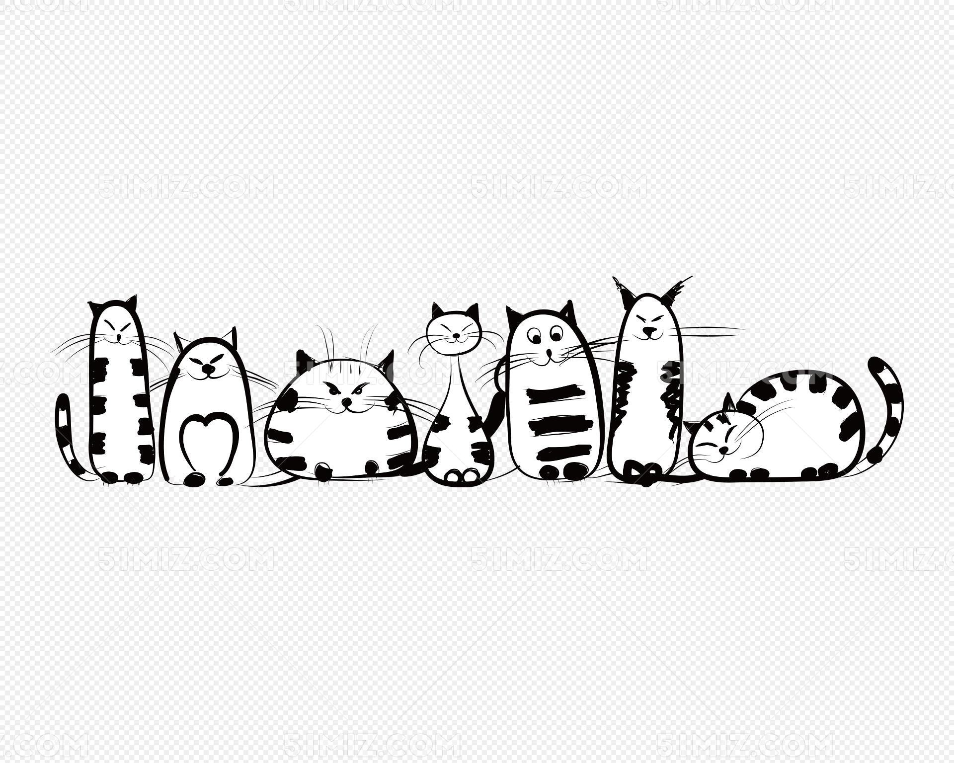 小猫的简笔画 蜘蛛的简笔画 笑脸的简笔画 大山谷图库