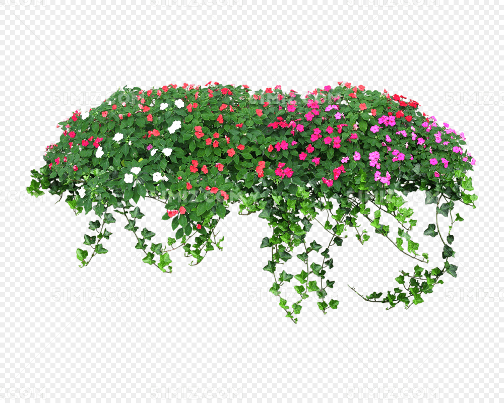 ps平面花丛素材 ps花丛平面素材 ps花平面素材 大山谷图库