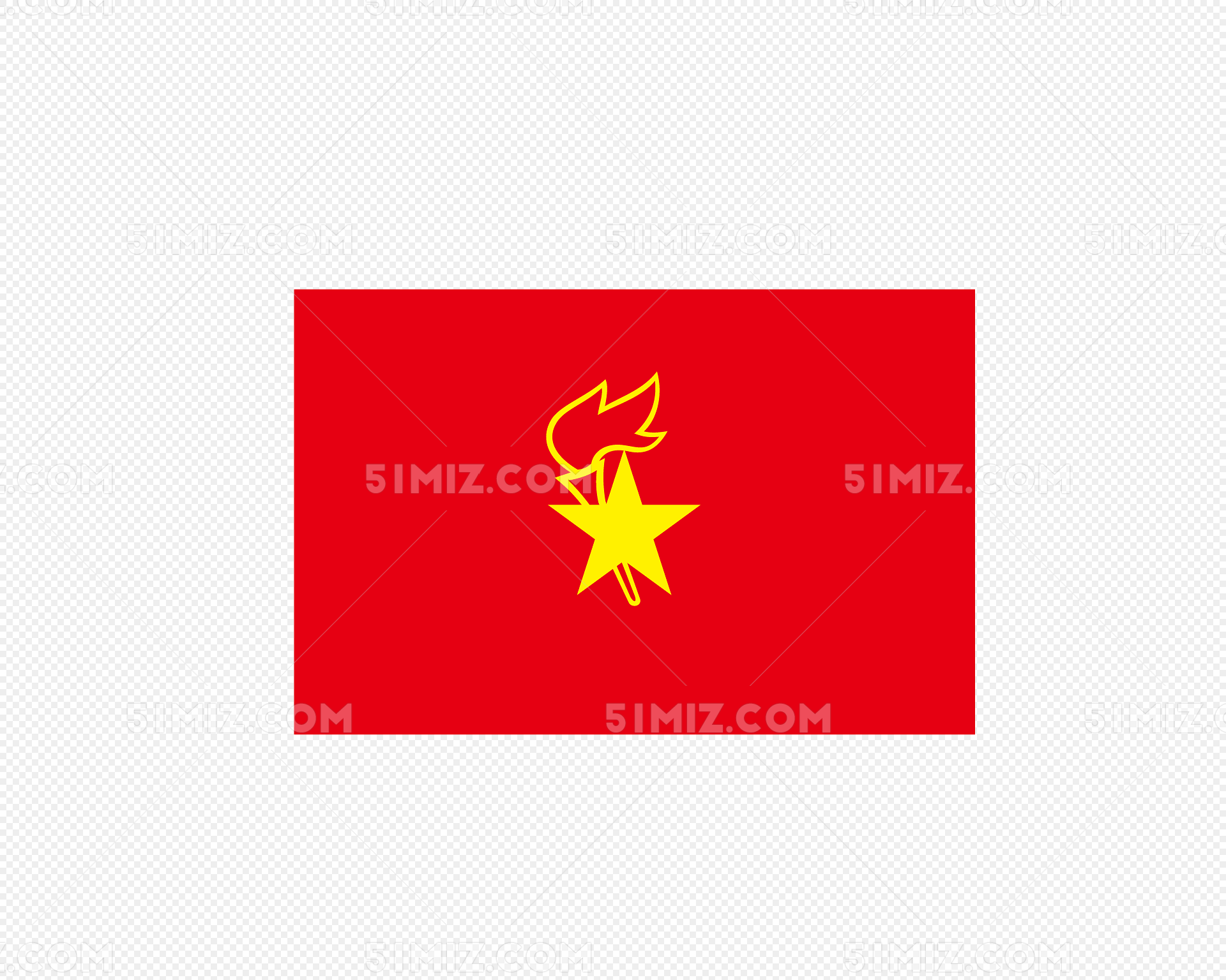 少先队队旗简笔画图片 简单 少先队员 大山谷图库