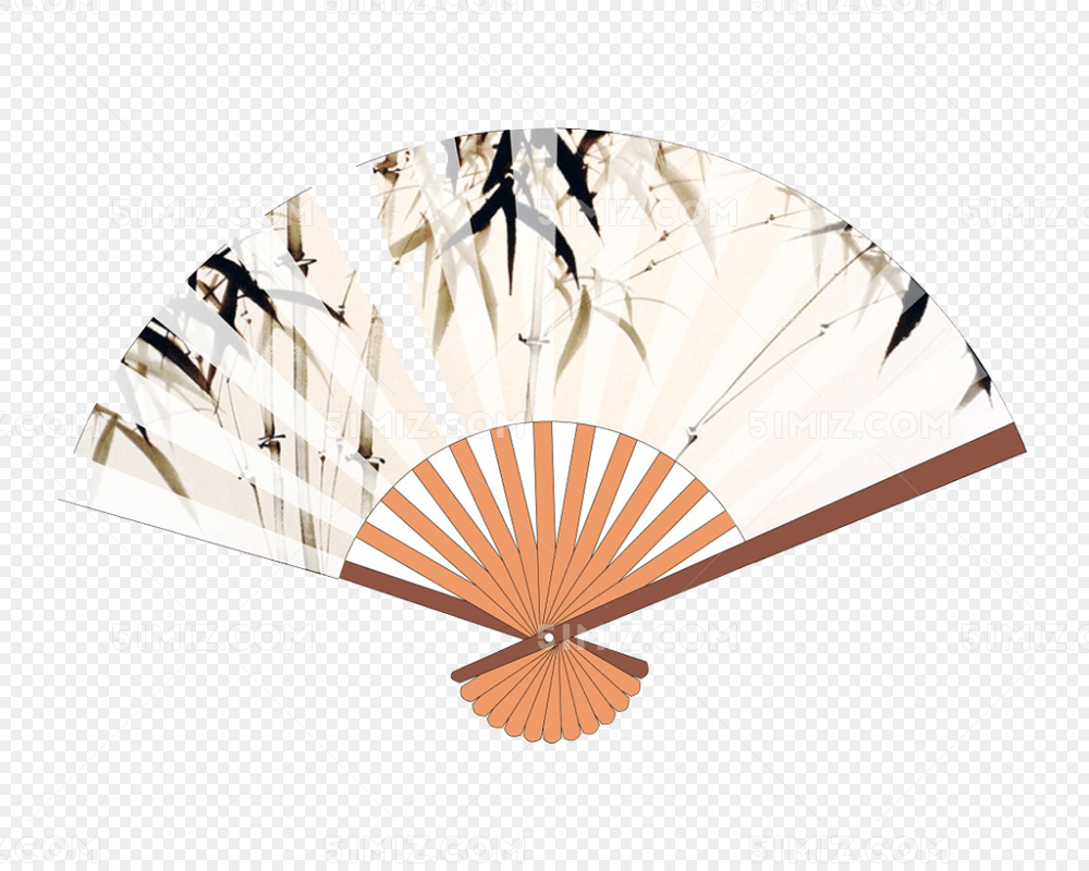 扇面画折扇 团扇扇面 创意扇面画 大山谷图库